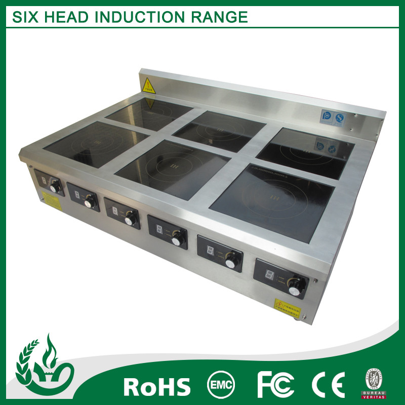 304# 6 burner commercial cooking inducton clay pot furnace
